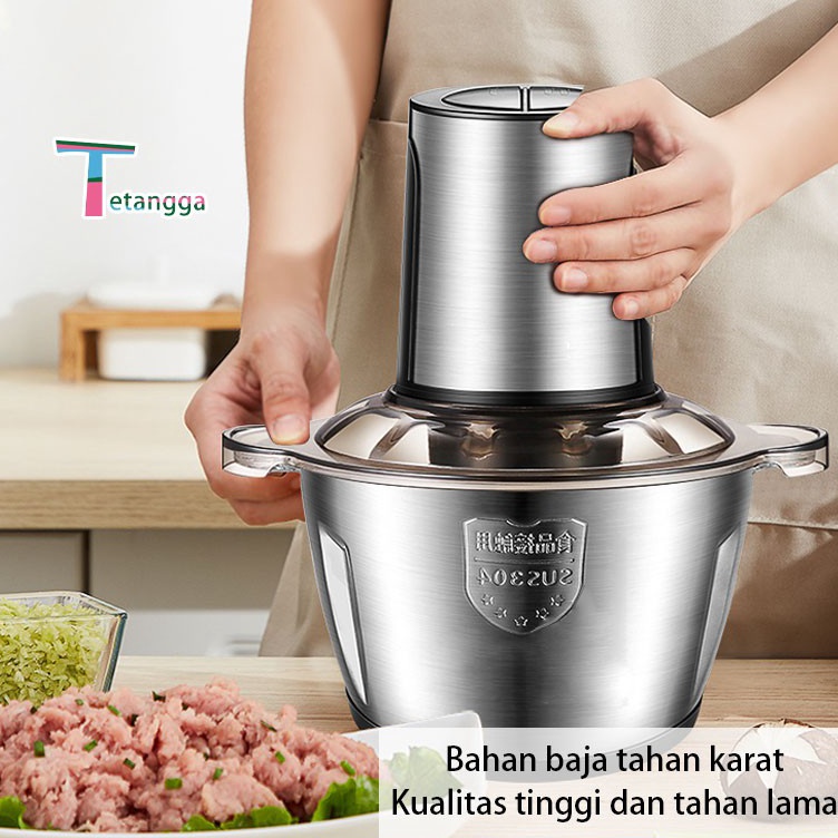 Jual Cj Chopper Blender daging penggiling Meat Mincer Elektrik Stainless Steel Chopper Grinder ...