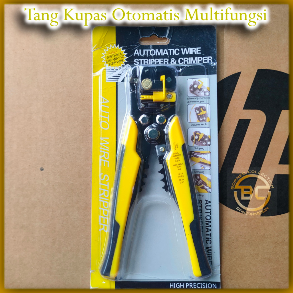 Jual Tang Kupas Potong Kabel Otomatis Multifungsi Automatic Wire Stripper & Crimper | Shopee ...