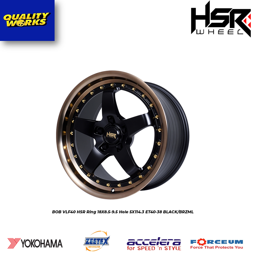 Jual velg mobil Celong ring 18 lubang 5 pelek HSR BOB R18 Lebar 8,5/9,5 cocok CRV Innova Cx5 ...