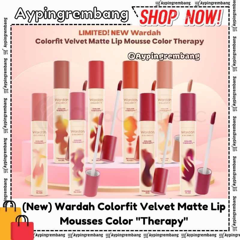 Jual Wardah Colorfit Velvet Matte Lip Mousses Color Therapy | Shopee ...