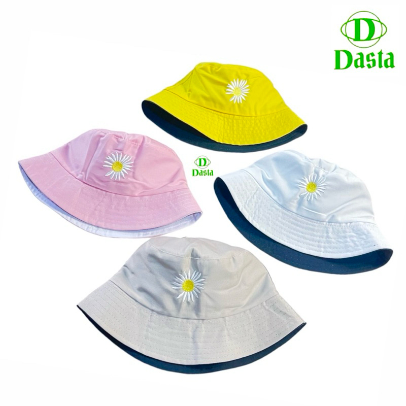 Jual BUCKET HAT BUNGA DAISY DAN PEACEMINUSONE BOLAK BALIK DUA WARNA DUA ...