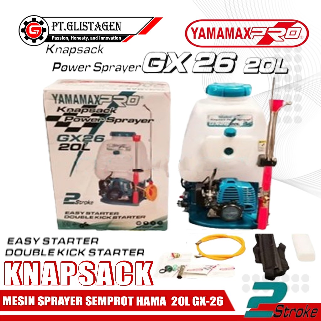Jual YAMAMAX GX 26 Mesin Sprayer Portable KNAPSACK Alat Semprot Hama 20 Ltr | Shopee Indonesia