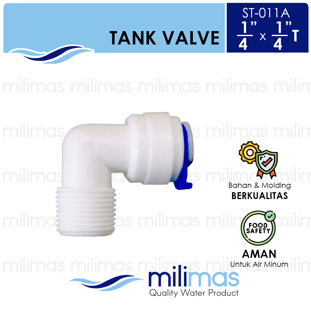 Jual ST - Male Elbow RO 1/4" x 1/4" T - 011A | Shopee Indonesia