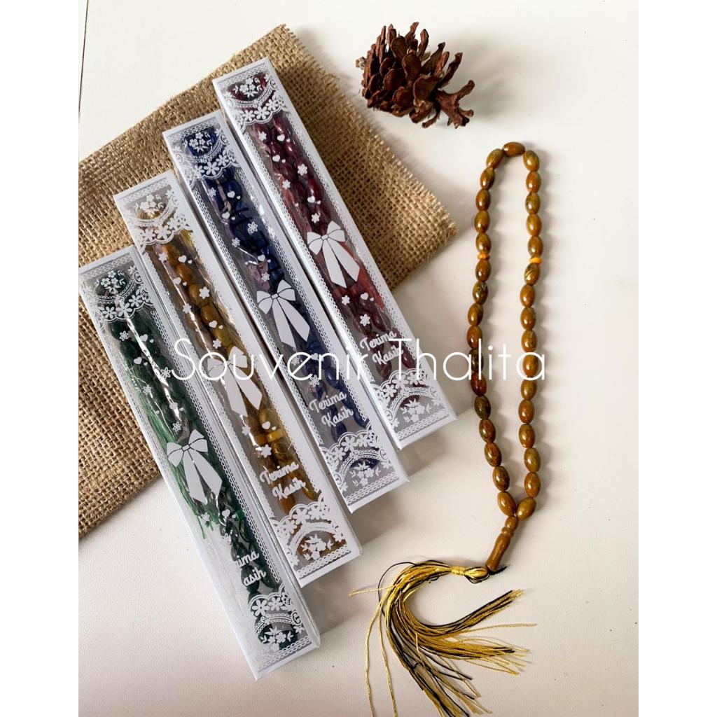 Jual Isi 100 Pcs Souvenir Tasbih Batu kemas Mika | Shopee Indonesia