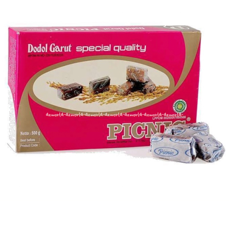 Jual Picnic Dodol Garut 500gr Aneka Rasa Susu Coklat Wijen Snack Camilan Khas Indonesia Oleh ...