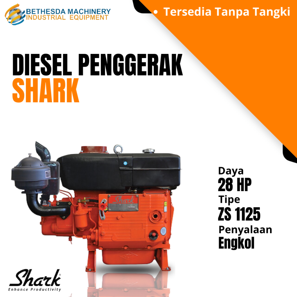 Jual Mesin Penggerak Solar 28 HP / 28 PK Diesel Shark ZS 1125 | Shopee Indonesia