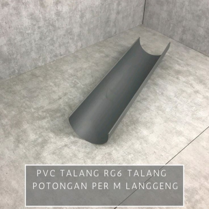 Jual VF Talang Air PVC Talang Pipa HR RG 6 6 Inch Per Meter | Shopee ...