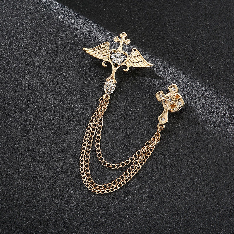 Jual KIAMA - Lapel Pin Bros Jas Wedding Vintage Crown - Aksesoris Pin ...