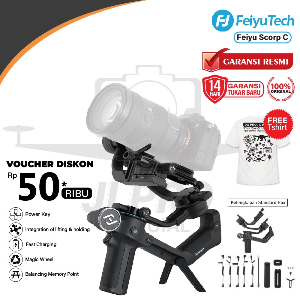 Jual Feiyu Scorp C 3-Axis Gimbal for Smartphone - Mirrorless - Scorp C | Shopee Indonesia