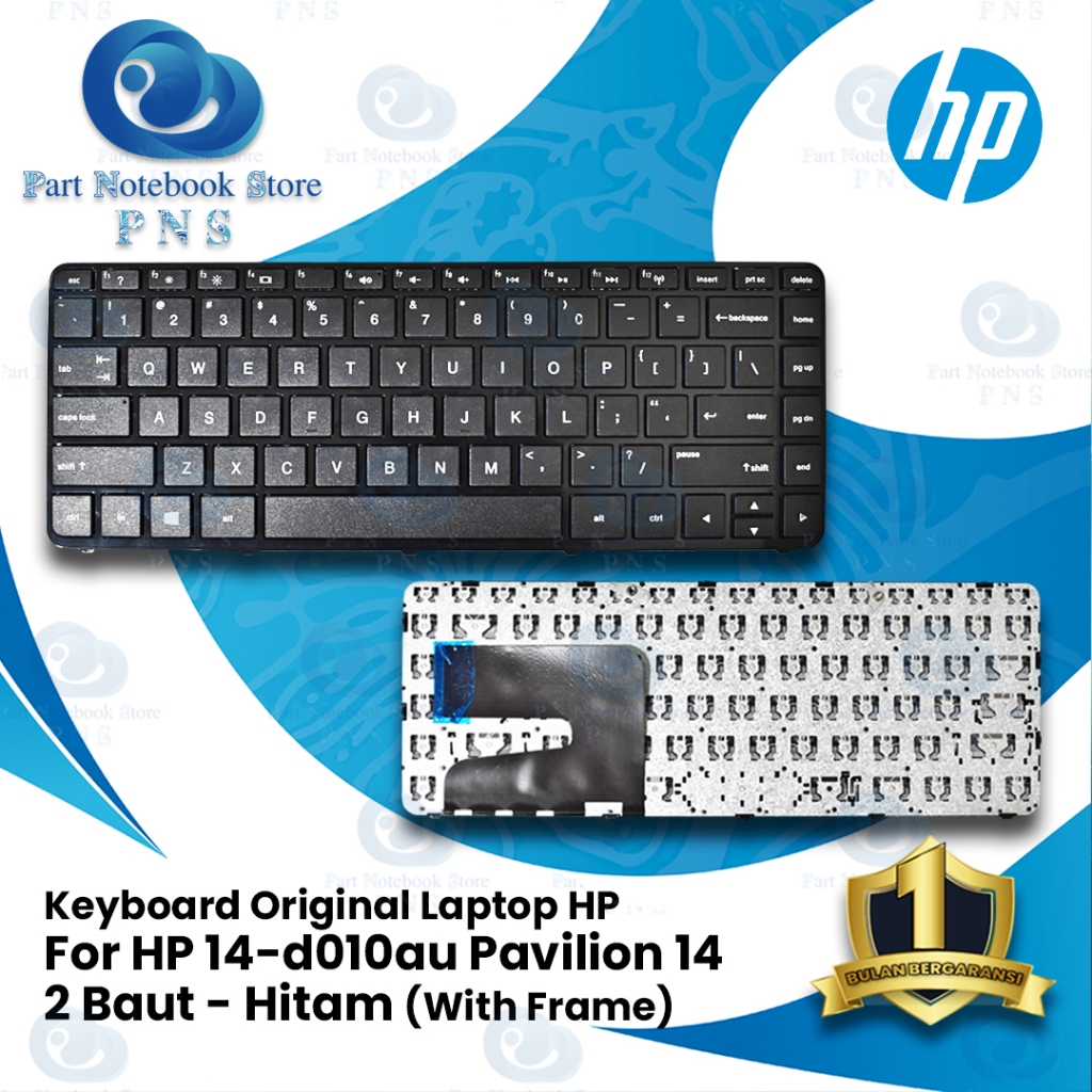 Jual Keyboard Laptop HP 14-d010au Pavilion 14 2 Baut - Hitam (With ...