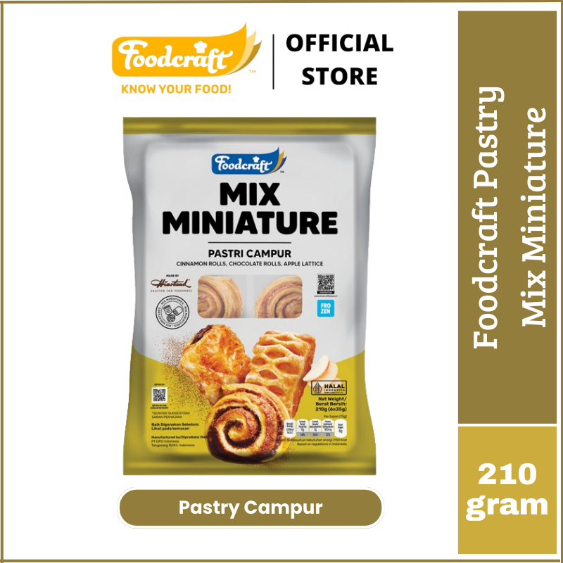 Jual Foodcraft Pastry Mix Miniature Pastri Campur Isi 6 Sachet | Shopee Indonesia