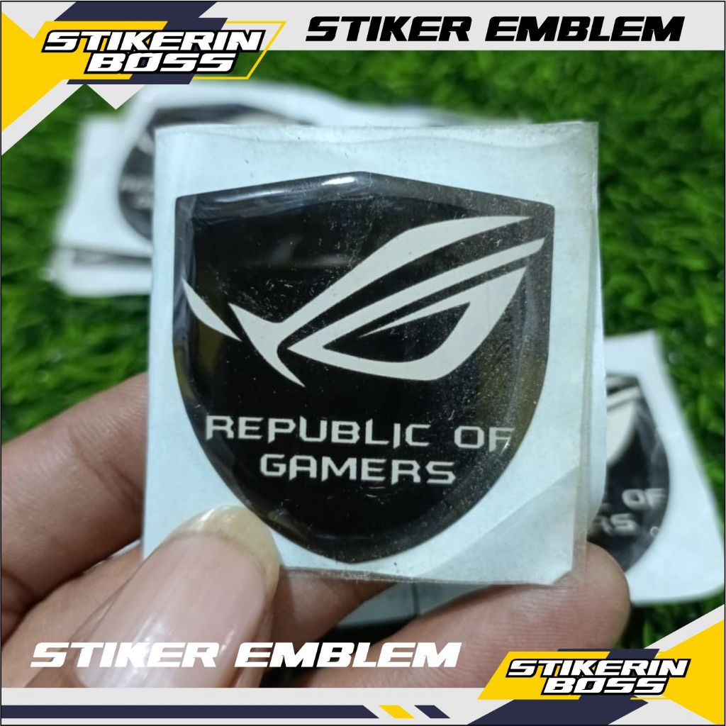 Jual Stiker Emblem Republik Of Gamers Ada 3 Warna Stiker Emblem Keren ...