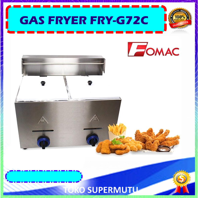 Jual Mesin Penggoreng Makanan Gas Deep Fryer FOMAC FRY-FRY-G72C ...