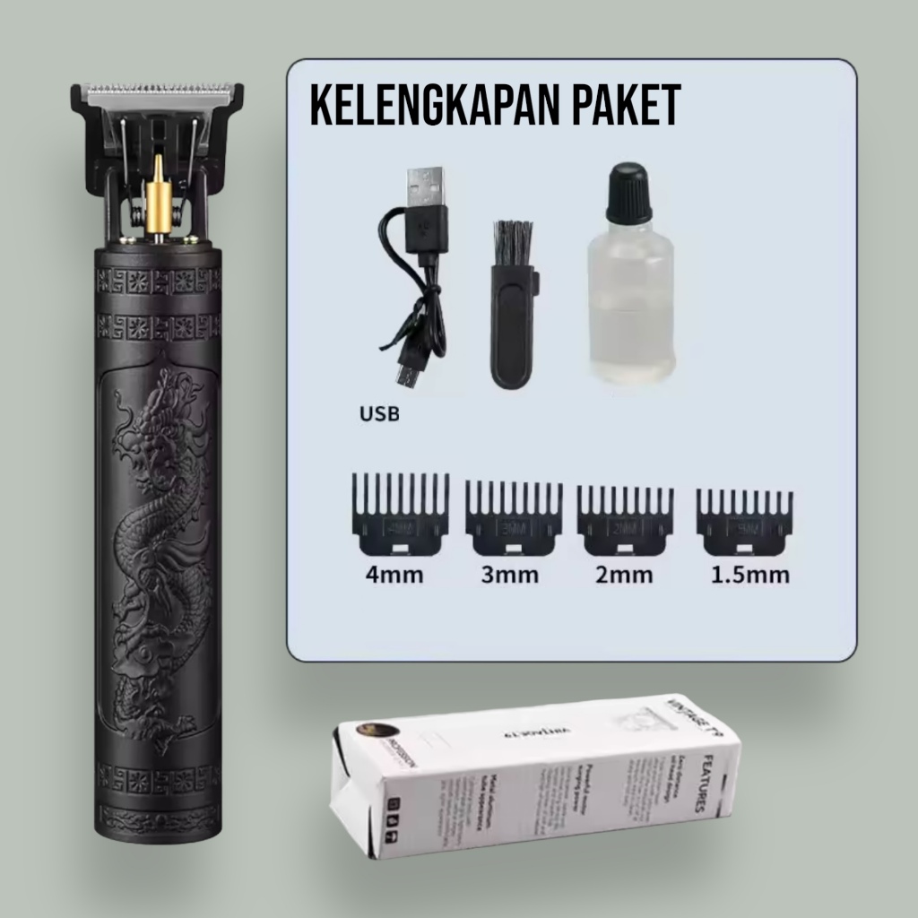 Jual Alat Cukur Elektrik Rambut Kumis Jenggot Profesional Hair Clipper Vintage / Alat Cukur ...