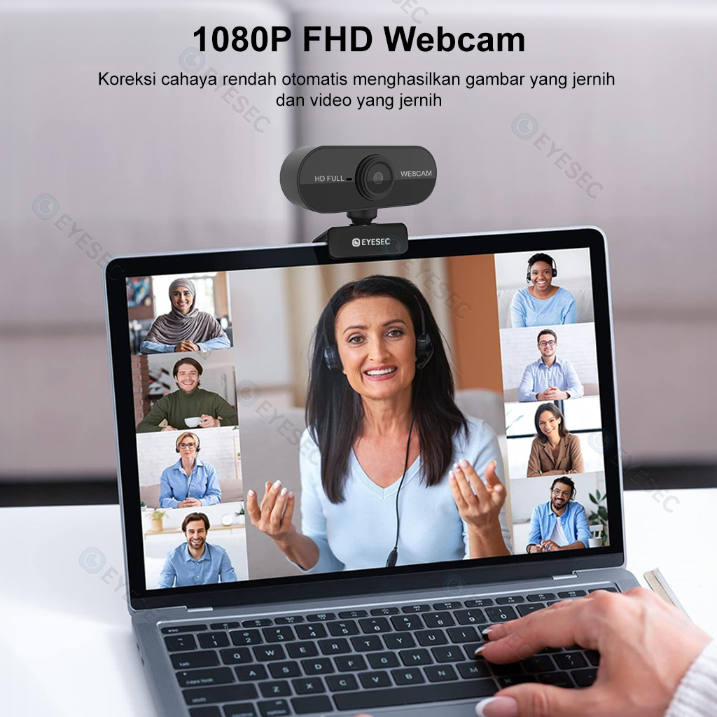 Jual Webcam 1080P Laptop USB Kamera PC With Mic Camera Webcast Live ...