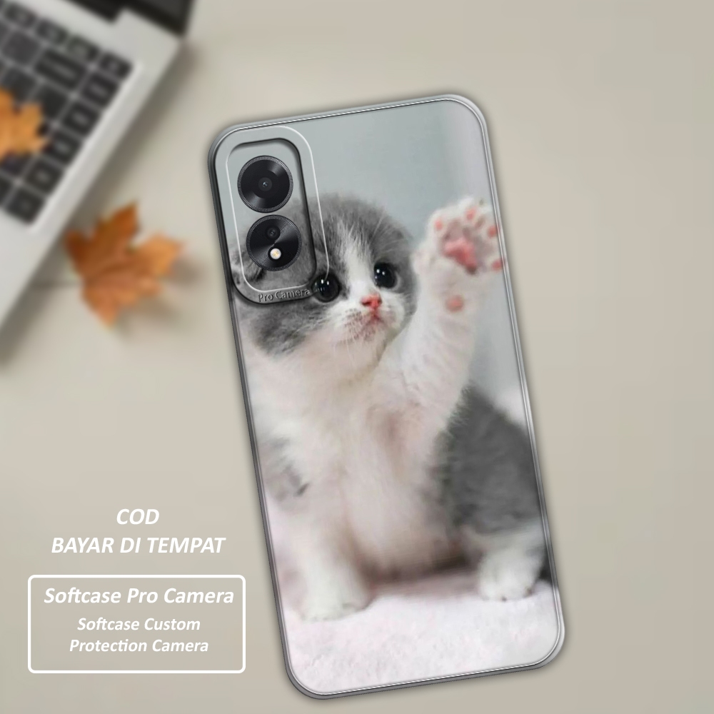 Jual Softcase Cassing Hp Pro Camera Oppo A18 - A38 Series Kucing Baru ...