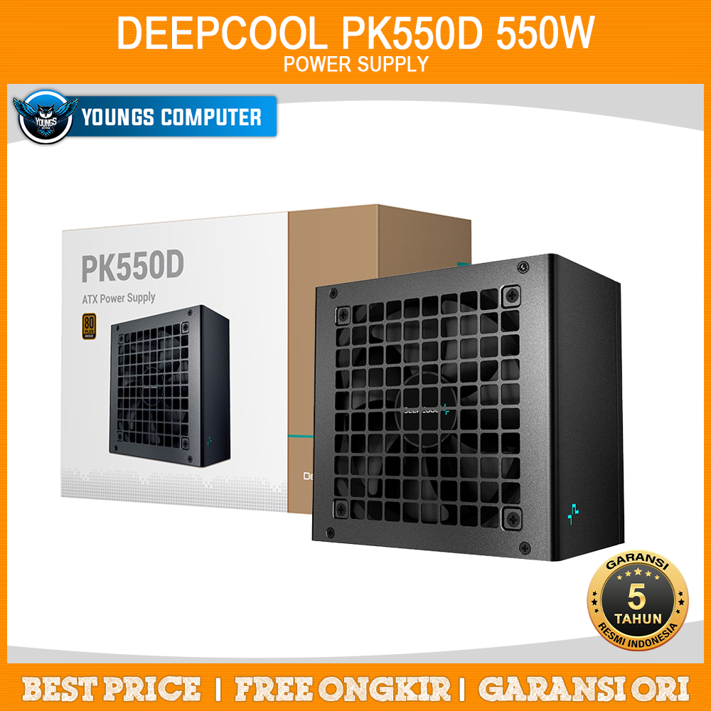 Jual PSU DEEPCOOL PK550D 550W 80+ Bronze Flat Cable | Power Supply 550 ...