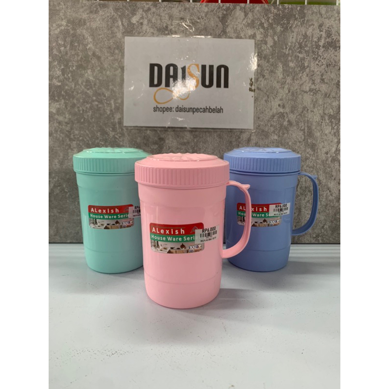 Jual GELAS PLASTIK MUG PLASTIK JUMBO ALEXIS WARNA SOFT PASTEL DS2741 ...