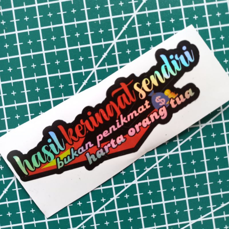 Jual Stiker Hasil keringat sendiri / sticker hologram / viral murah ...