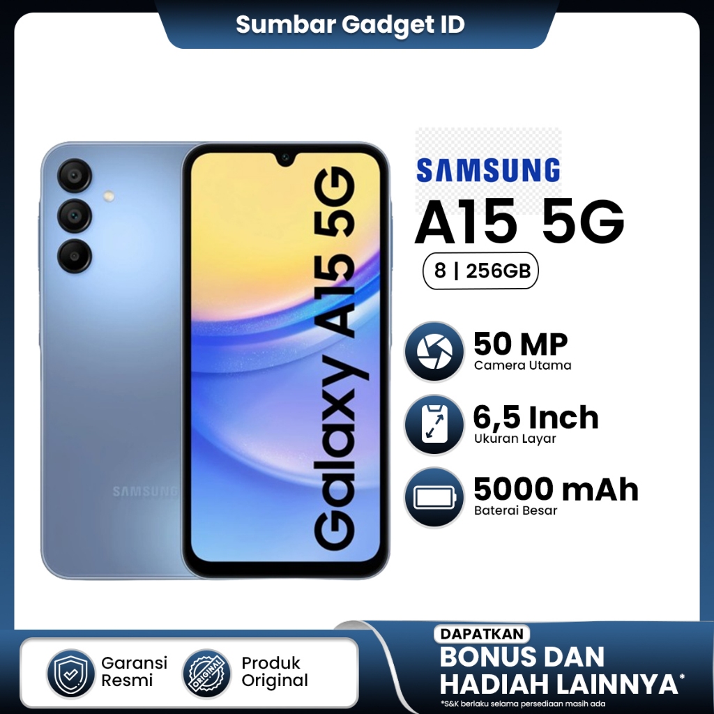 Jual Samsung Galaxy A15 5G RAM 8/256 GB Handphone Smartphone Android ...