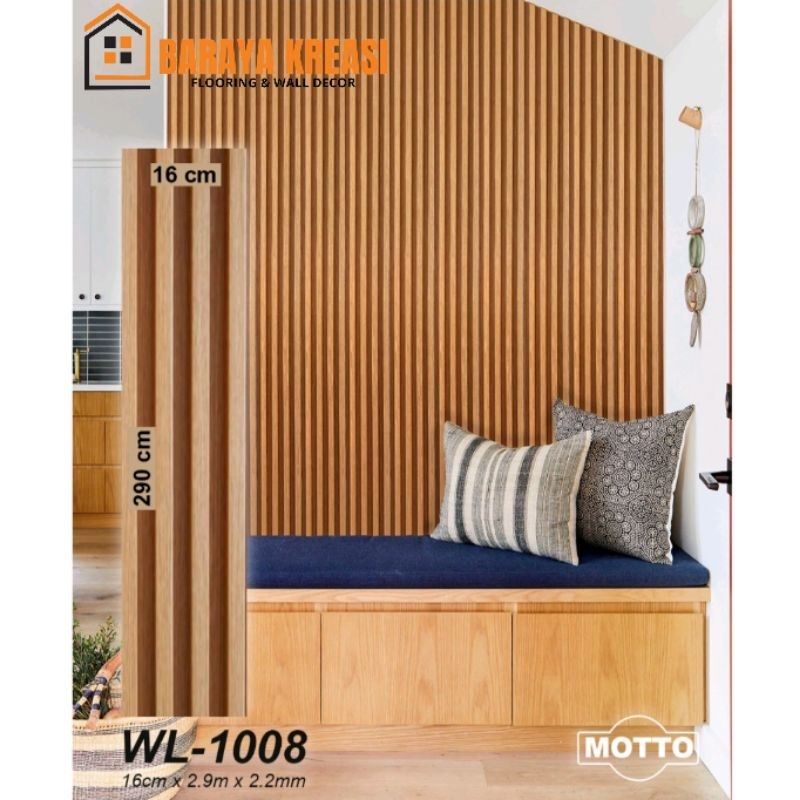 Jual WPC WALL PANEL TEBAL 22MM WOOD PANEL KISI KISI - DEKORASI LANTAI DAN DINDING | Shopee Indonesia