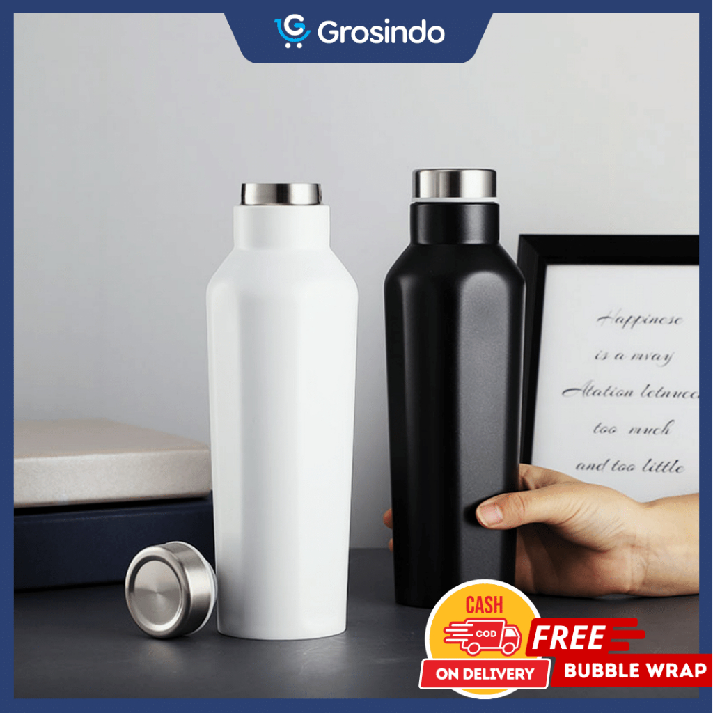 Jual Botol Minum Termos Tumbler Portable Premium 500ML Model Aesthetic ...