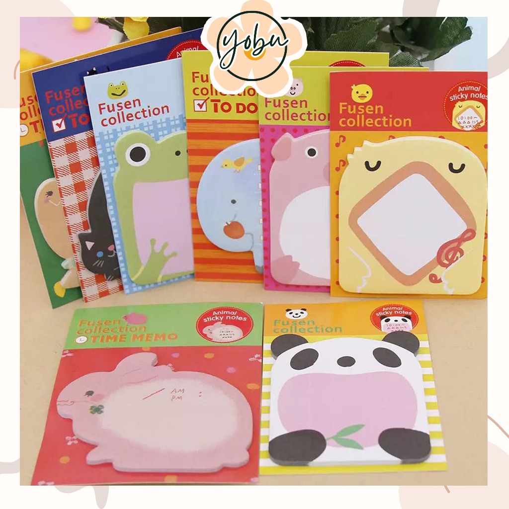 Jual Memo Note Karakter Sticky Notes Motif Binatang Lucu YB-0191 ...