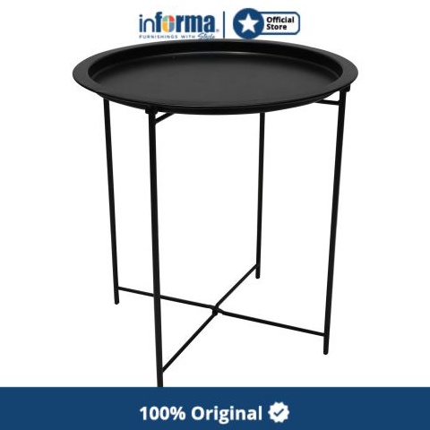 Jual Informa Informa Neo Helios Meja Sisi Hitam End Table Metal Round ...