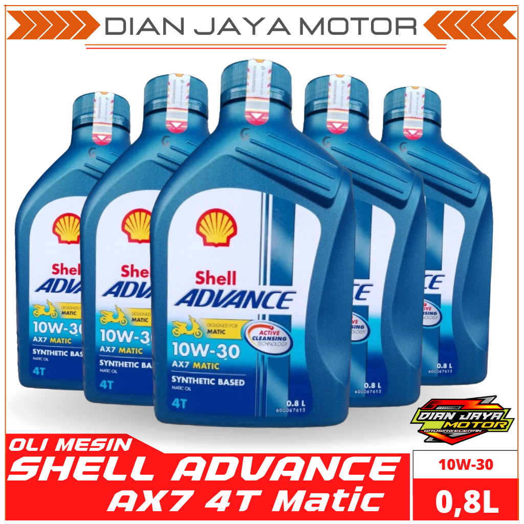 Jual Shell Advance AX7 Matic 10W-30 800 ML Synthetic Base Oli Mesin ...