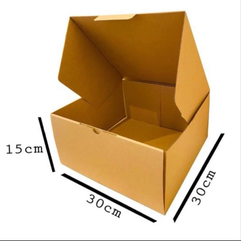 Jual 30x30x15 cm box kotak die cut kue roti kemasan kardus packaging ...