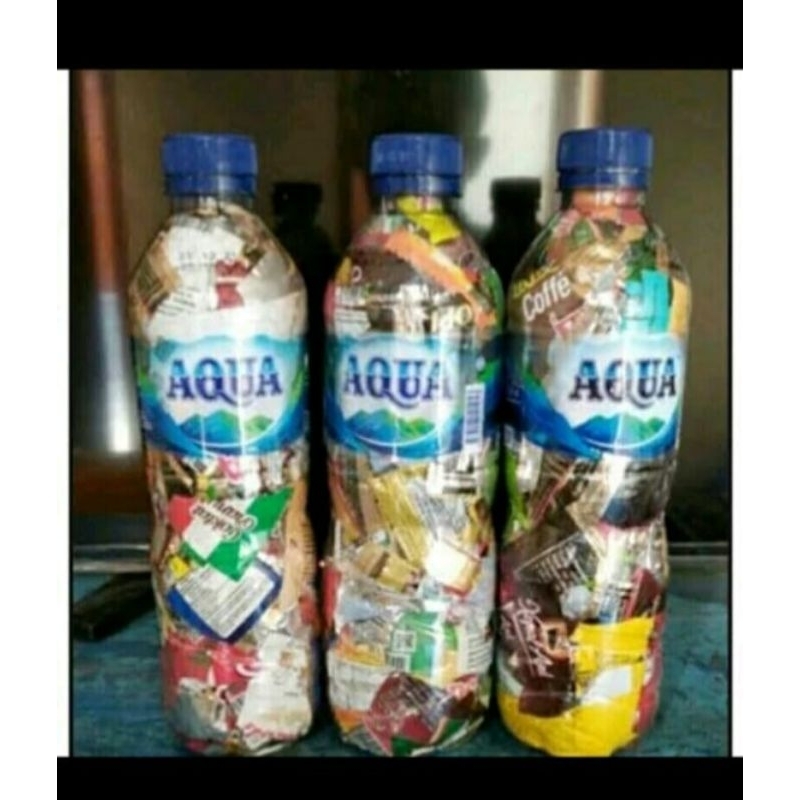 Jual ecobrick ramah lingkungan ekobrik botol Aqua 600ml le minerale ...