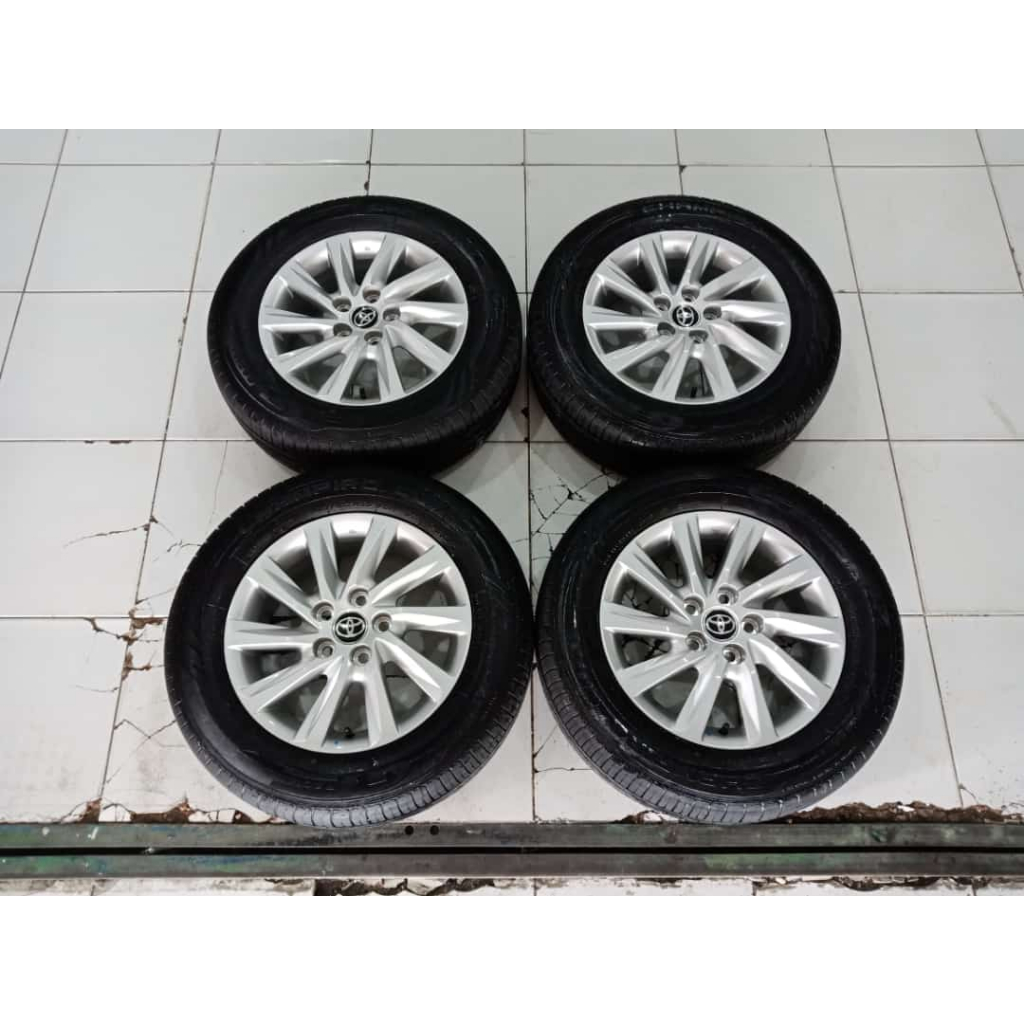 Jual pelek standar original mobil inova zenix ring 16 + ban pnp inova ...