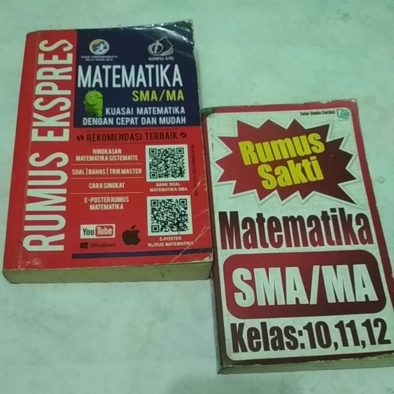 Jual ORIGINAL RUMUS SAKTI MATEMATIKA SMA MA KELAS 10.11. 12 RUMUS ...