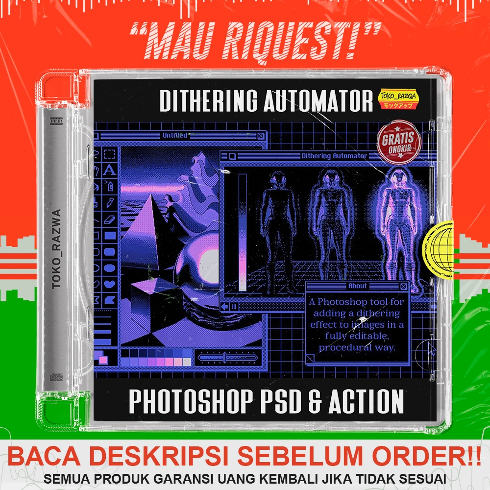 Jual Photoshop PSD & Action - Dithering Automator - 080124 | Shopee Indonesia