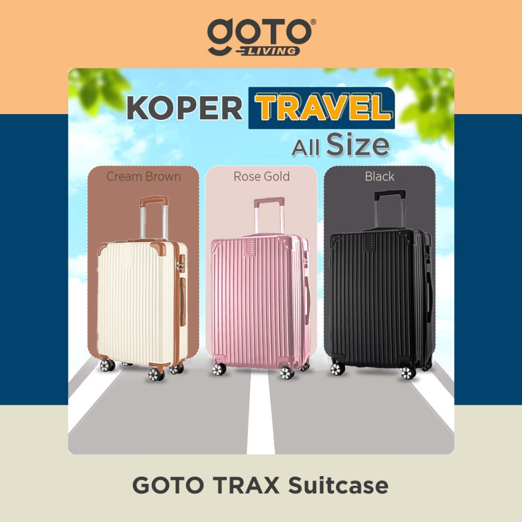 Jual Goto Trax Koper Kabin Bagasi Suitcase Cabin Traveling Besar Kecil ...