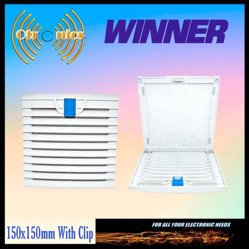Jual Fan Filter 15cm 6 inch 150x150mm kotak With Clip | Shopee Indonesia