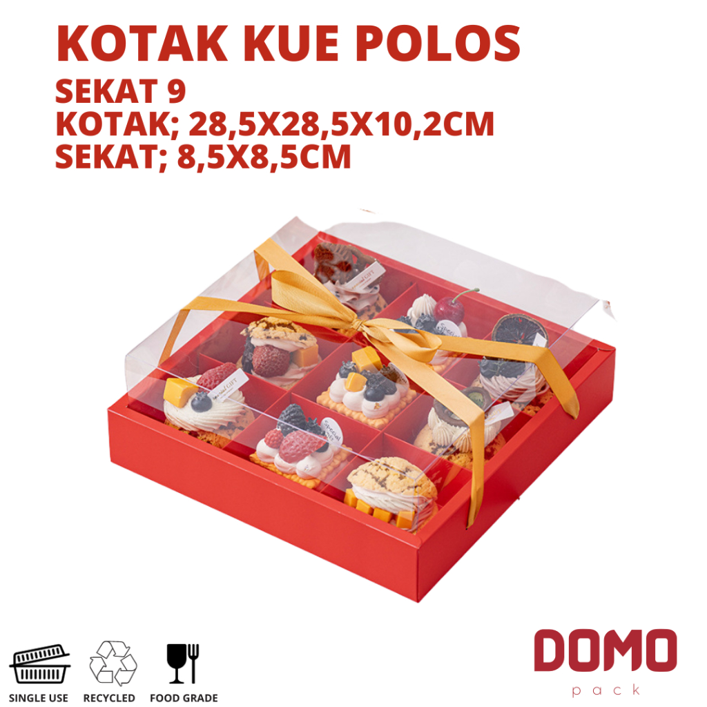 Jual Box Mika Tali Sekat 9 / Box Cake Sekat 9 | Shopee Indonesia