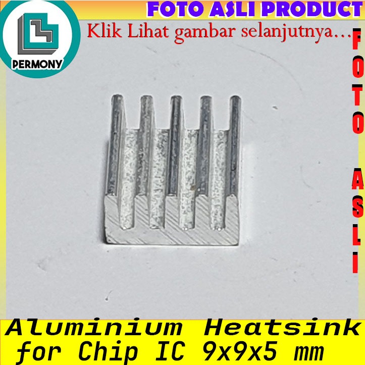 Jual HeatSink 9x9x5mm Heat Sink Aluminium Pendingin IC Mosfet 9x9x5 mm ...