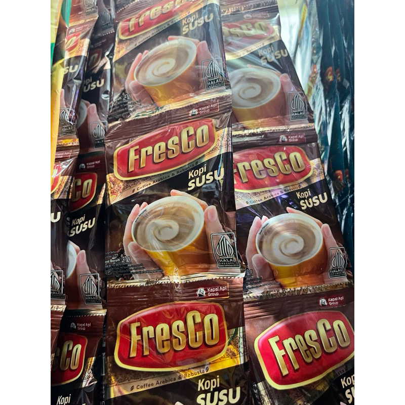 Jual Fresco kopi susu renceng 10pcs x 27gram / Fresco kopi susu sachet ...