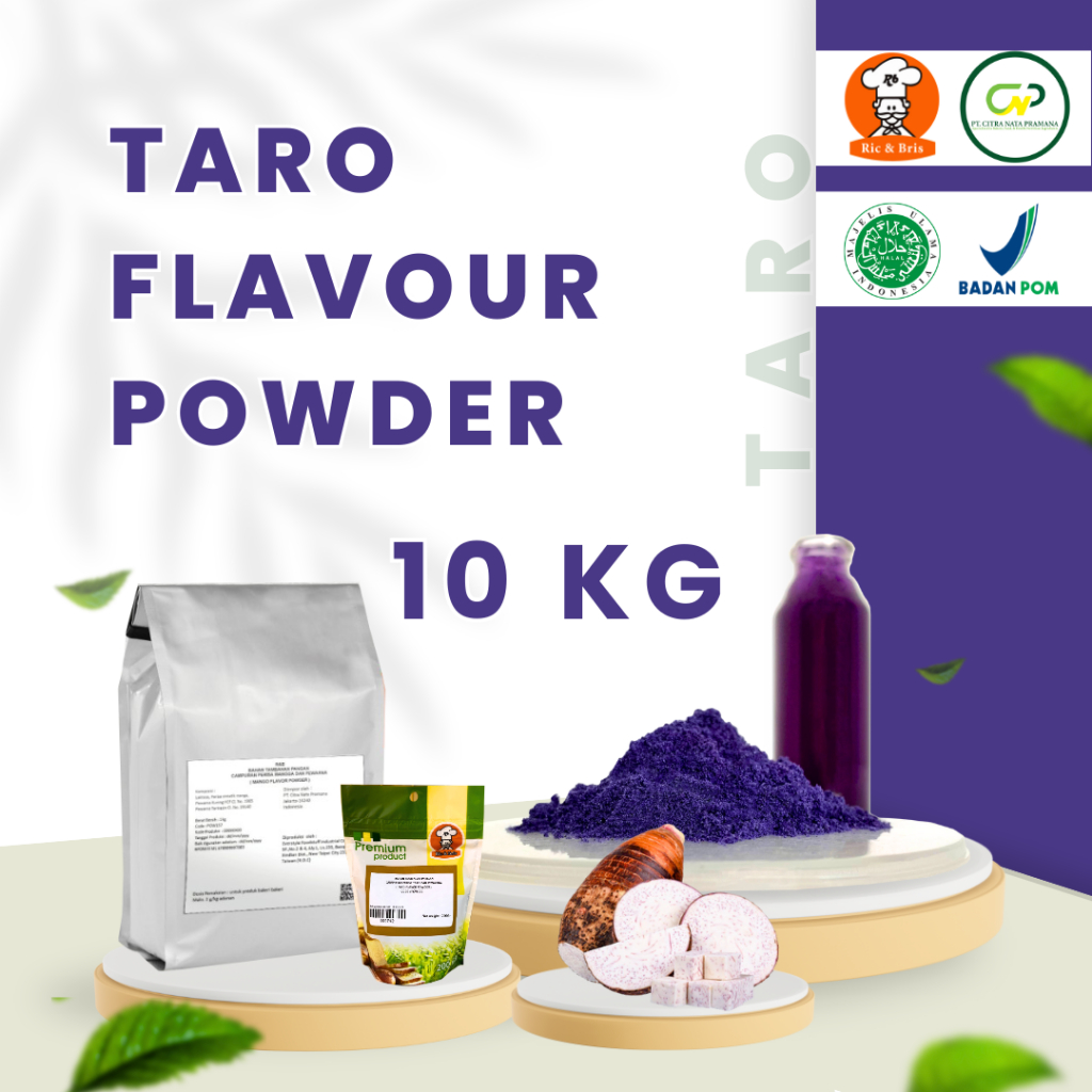 Jual Taro Flavour Powder Kemasan 10 kg / Bubuk Taro / Bubuk Minuman ...