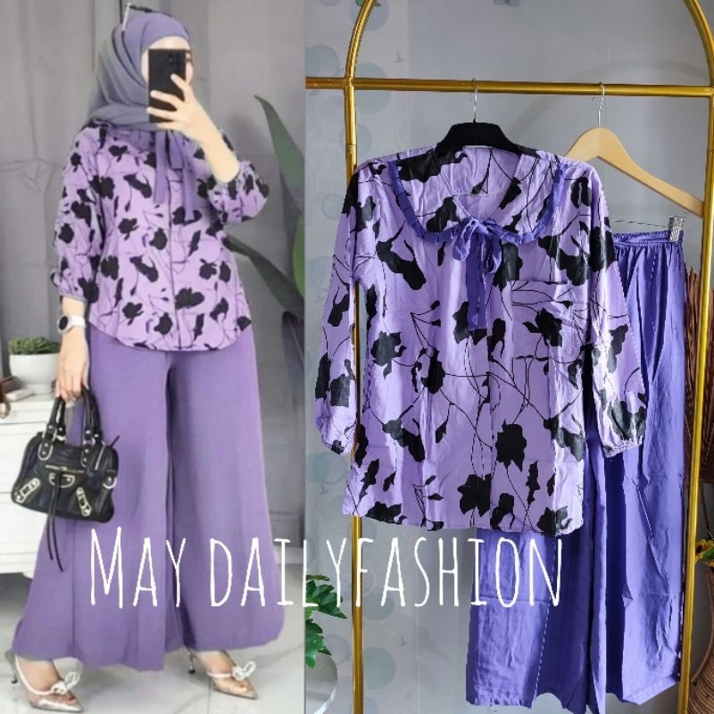 Jual TASYA SET CPLP RAYON TEBAL ONESET KULOT DAILY KEKINIAN| SETELAN ...