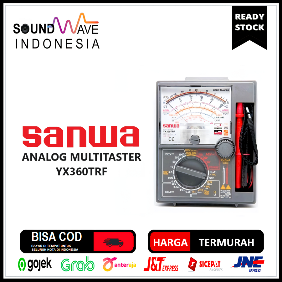 Jual SANWA YX360TRF MULTIMETER ANALOG MULTITESTER AVOMETER | Shopee ...
