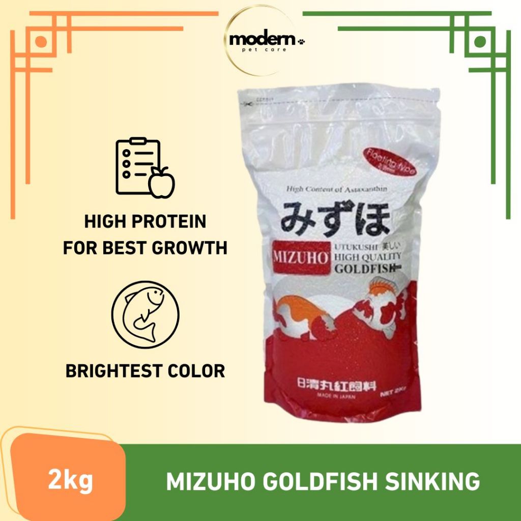 Jual Mizuho Goldfish Sinking Fish Food Makanan Ikan Koki 2kg | Shopee ...
