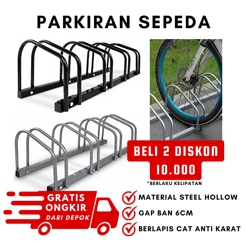 Jual TEMPAT PARKIR SEPEDA / BIKE RAK STAND / PARKIRAN SEPEDA OUTDOOR ...