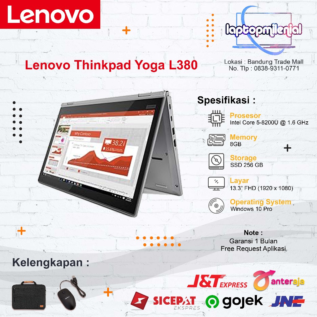 Jual Laptop Lenovo Gaming Core i5 / i7 Ram 8GB SSD 256GB + Full Bonus ...