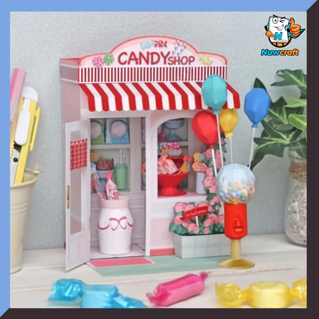 Jual Nuwcraft Miniature world (Candy shop) papercraft | Shopee Indonesia
