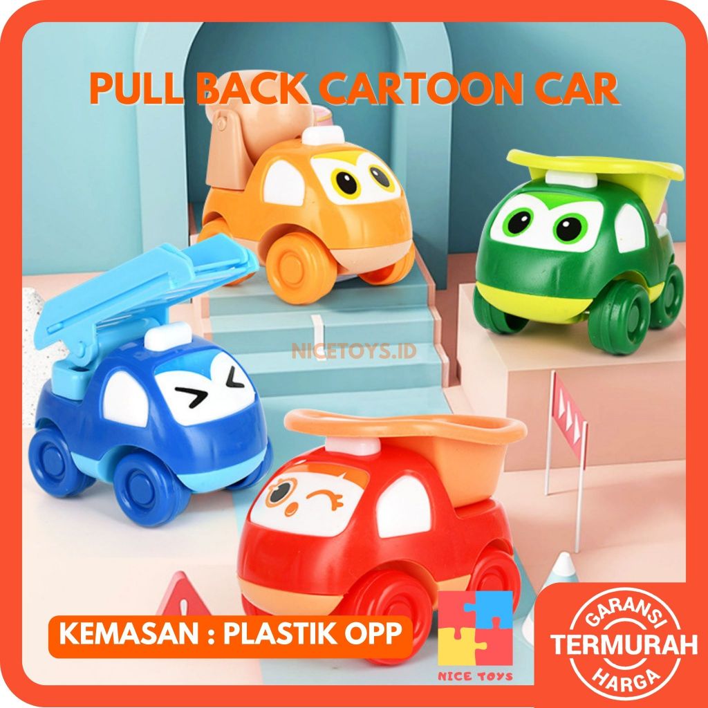 Jual Pull Back Cartoon Car Mainan Mobil Pull Back Mobil Mobilan Kecil ...