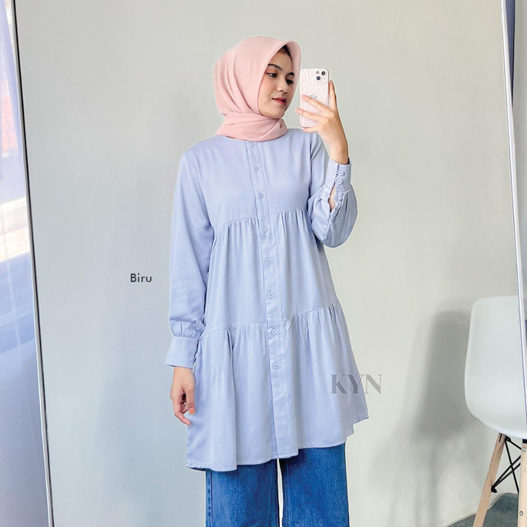 Jual Zenitha - Nerissa Blouse Rayon Premium Atasan Wanita Kekinian ...