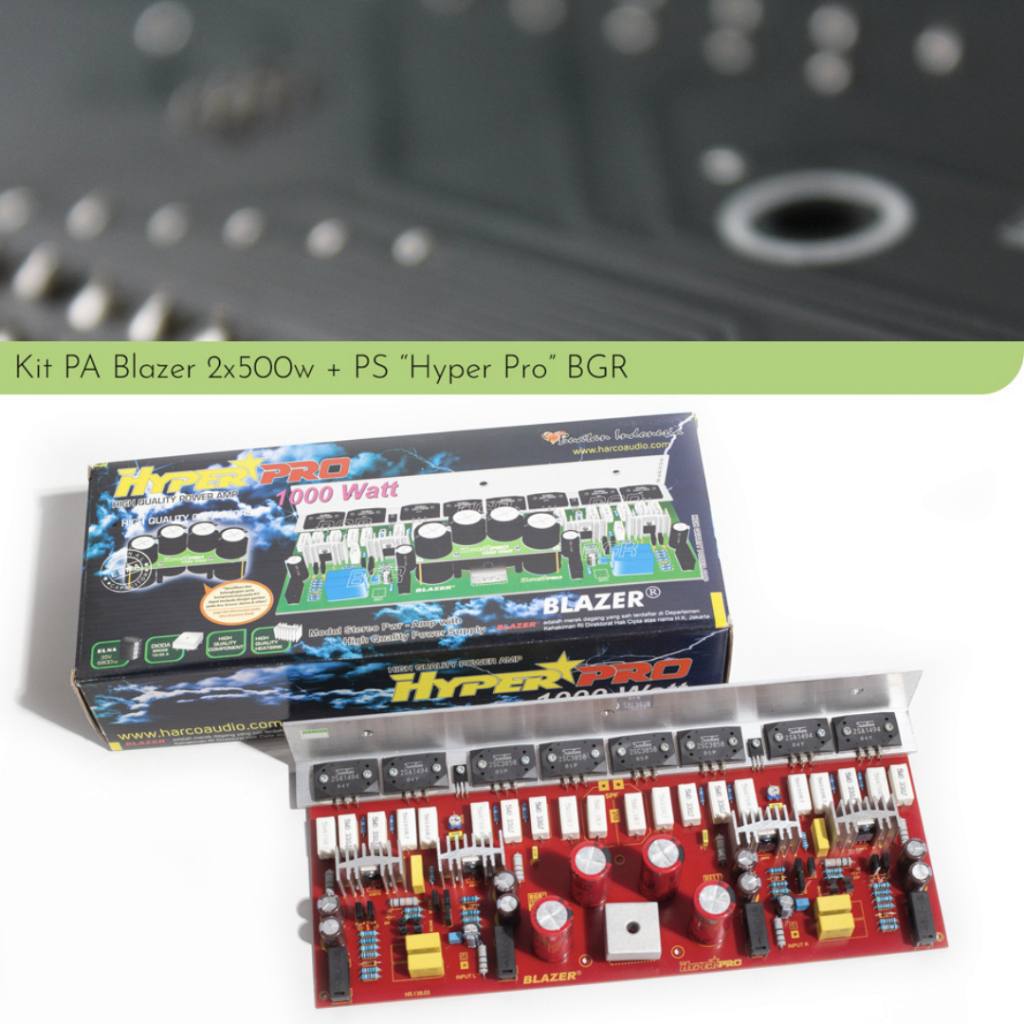 Jual Kit Rakitan Power Blazer 1000 watt 2 x 500 PS Hyper Pro stereo BGR ...