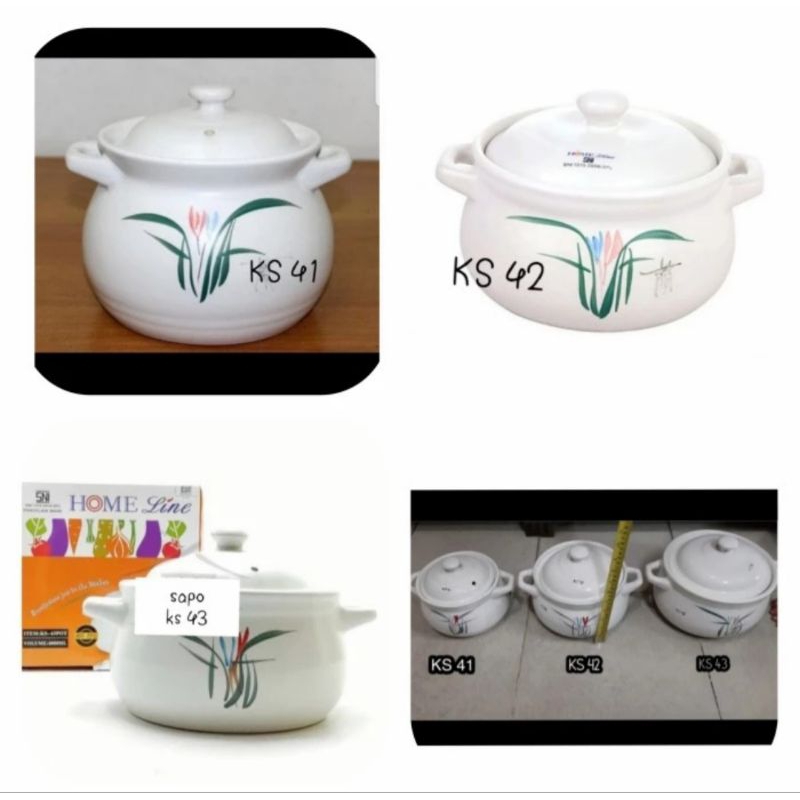Jual Panci Sapo / Mangkok Sapo bahan keramik tipe KS 41, KS 42, KS 43 ( per pc) | Shopee Indonesia